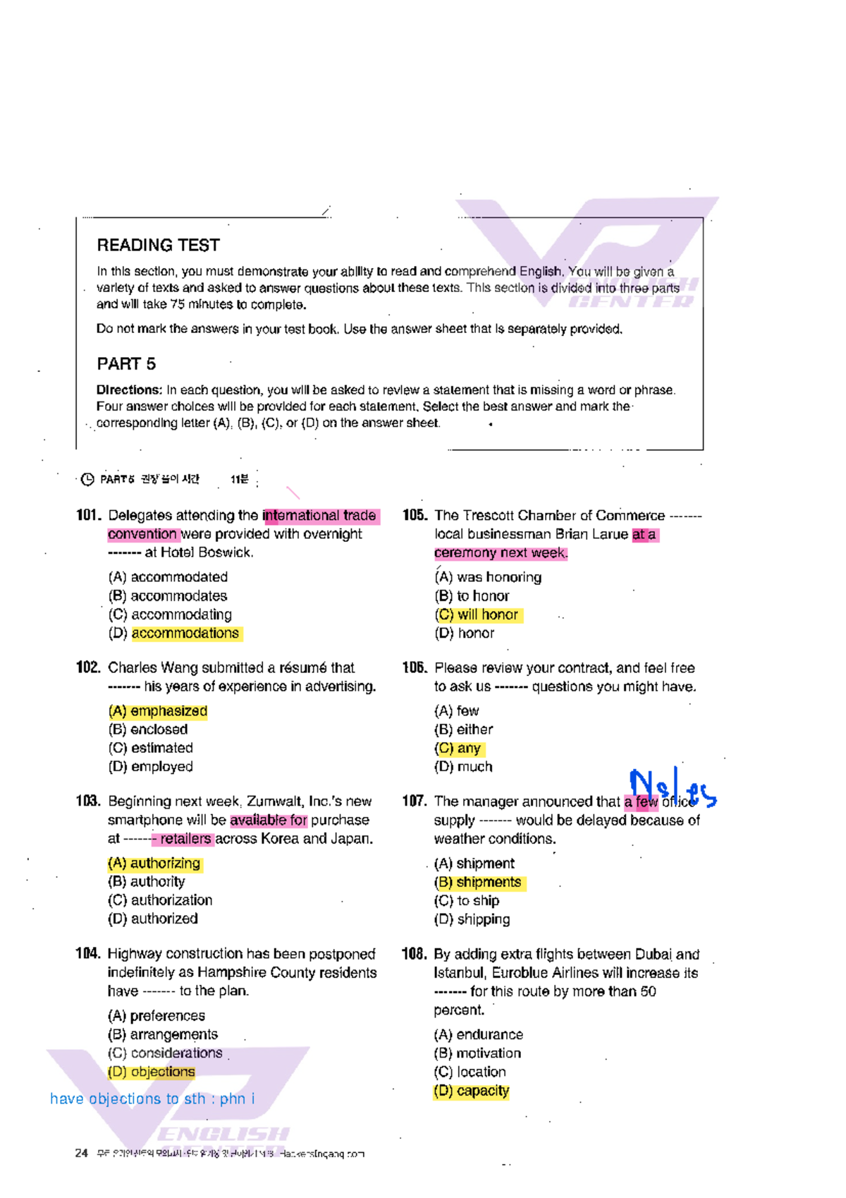 TEST-1 - nkjjhh - / READING TEST In this section, you must demonstrate ...