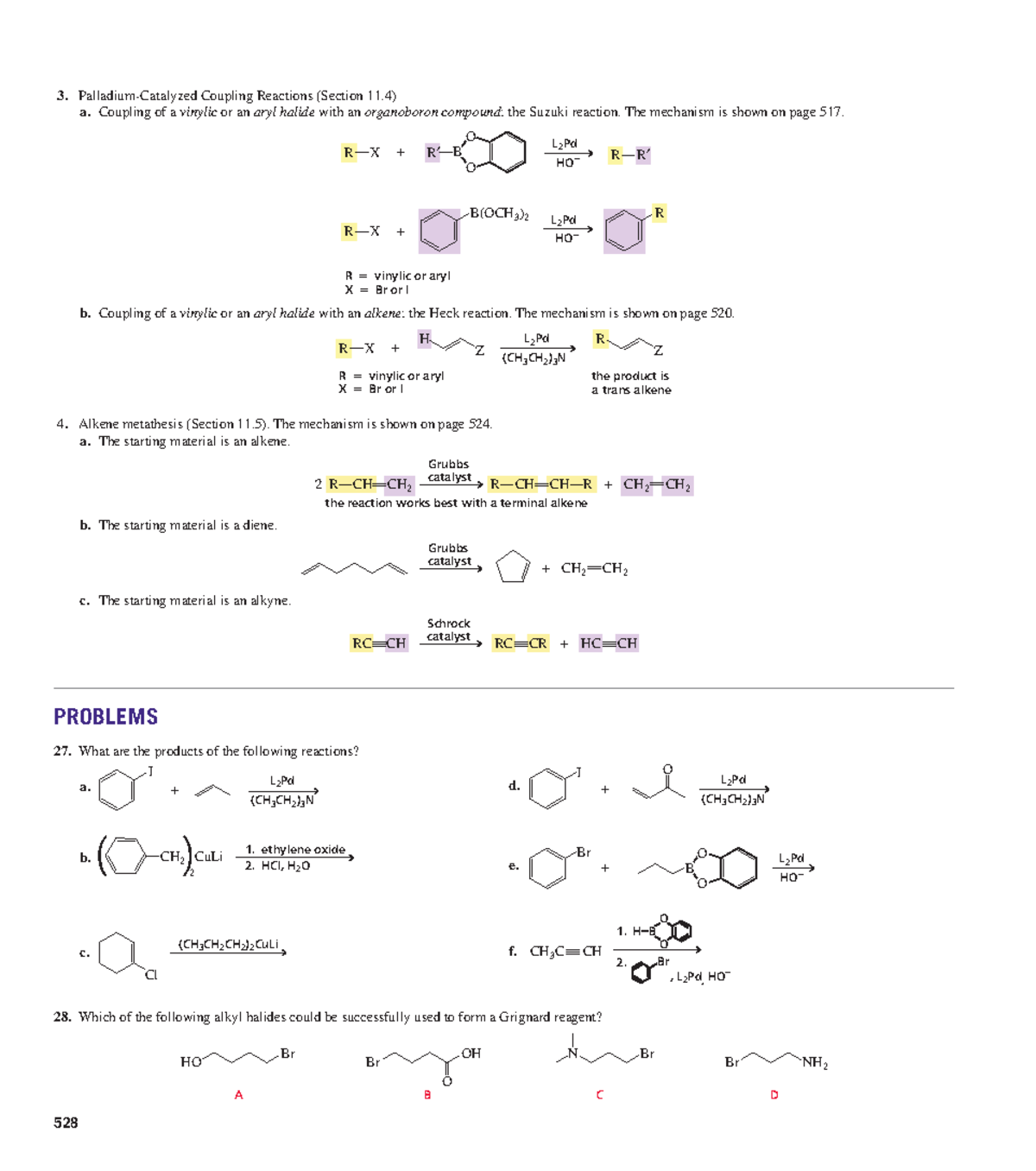 Ch 11 Problems organometallic - Palladium-Catalyzed Coupling Reactions ...