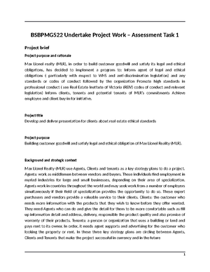 Bsbmed 301 Assessment - Knowledge/Skills Assessment Criteria Unit code ...