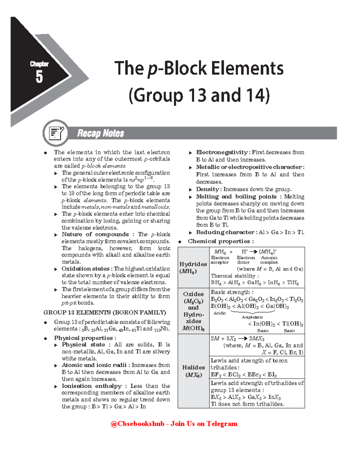 P-Block - p-block - The p-Block Elements (Group 13 and 14) The elements in which the last ...