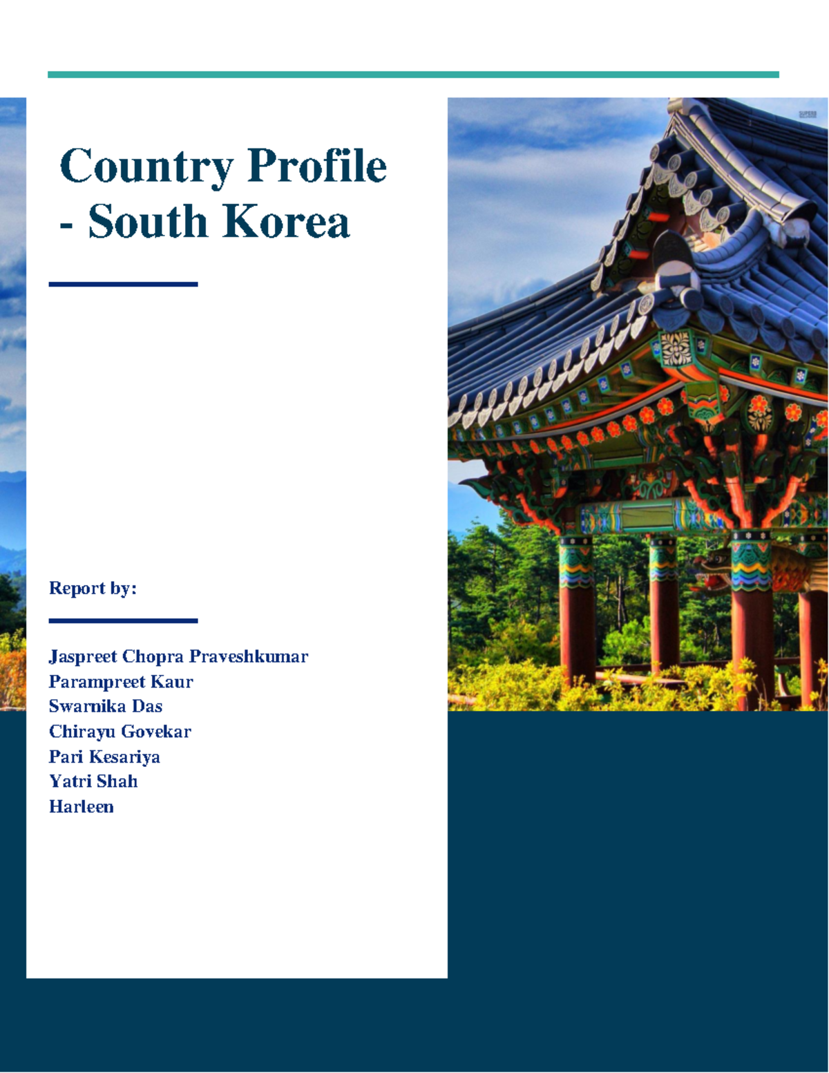 Country Profile - South Korea - Report - Report by: Jaspreet Chopra ...