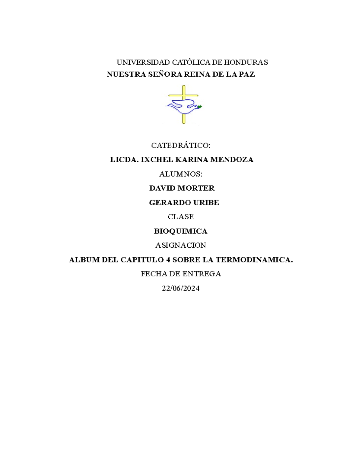 Albumbio - looooo - UNIVERSIDAD CATÓLICA DE HONDURAS NUESTRA SEÑORA ...