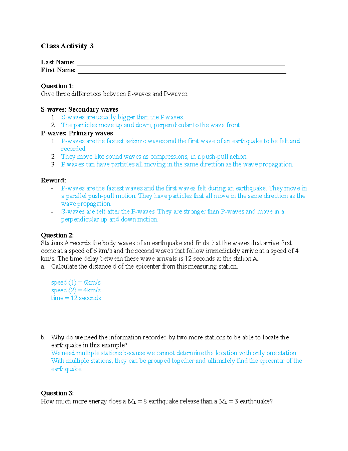 Class Activity 3 - assignment - Gned 1101 - MRU - Studocu