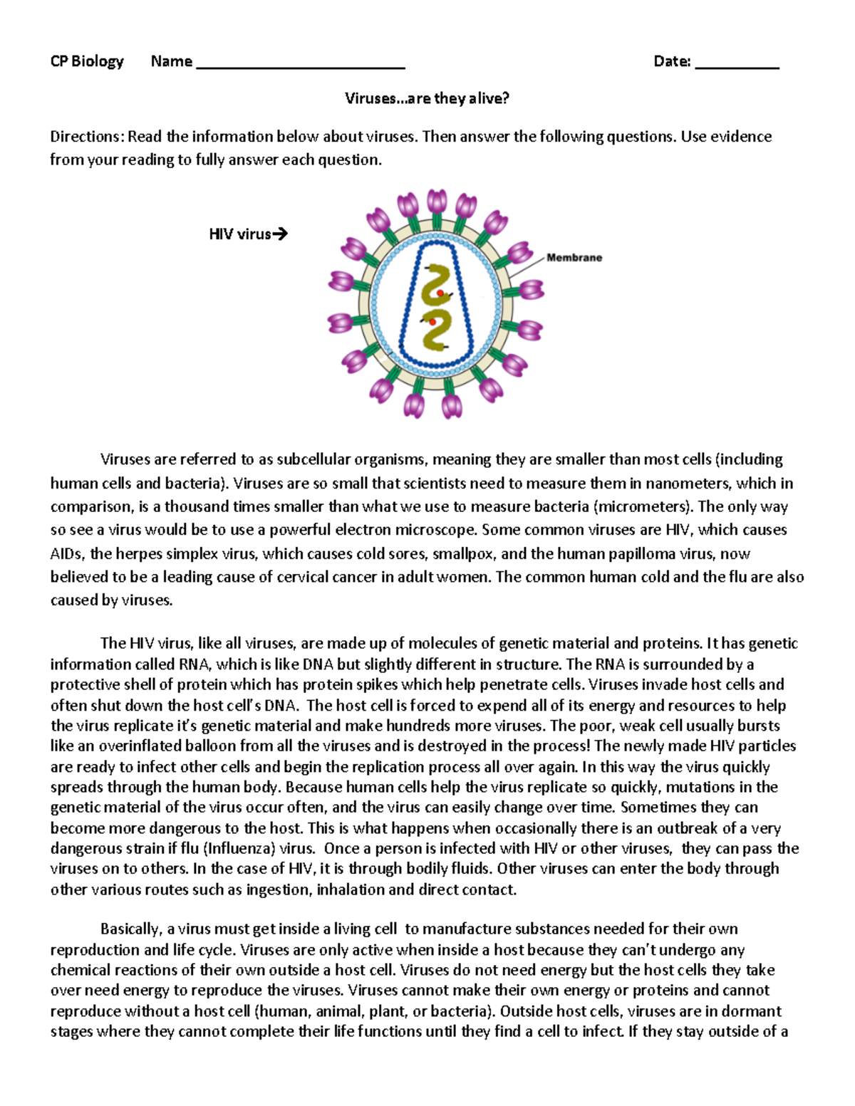 Christopher Adams - Are viruses alive activity jp from jm 14 -15. doc ...