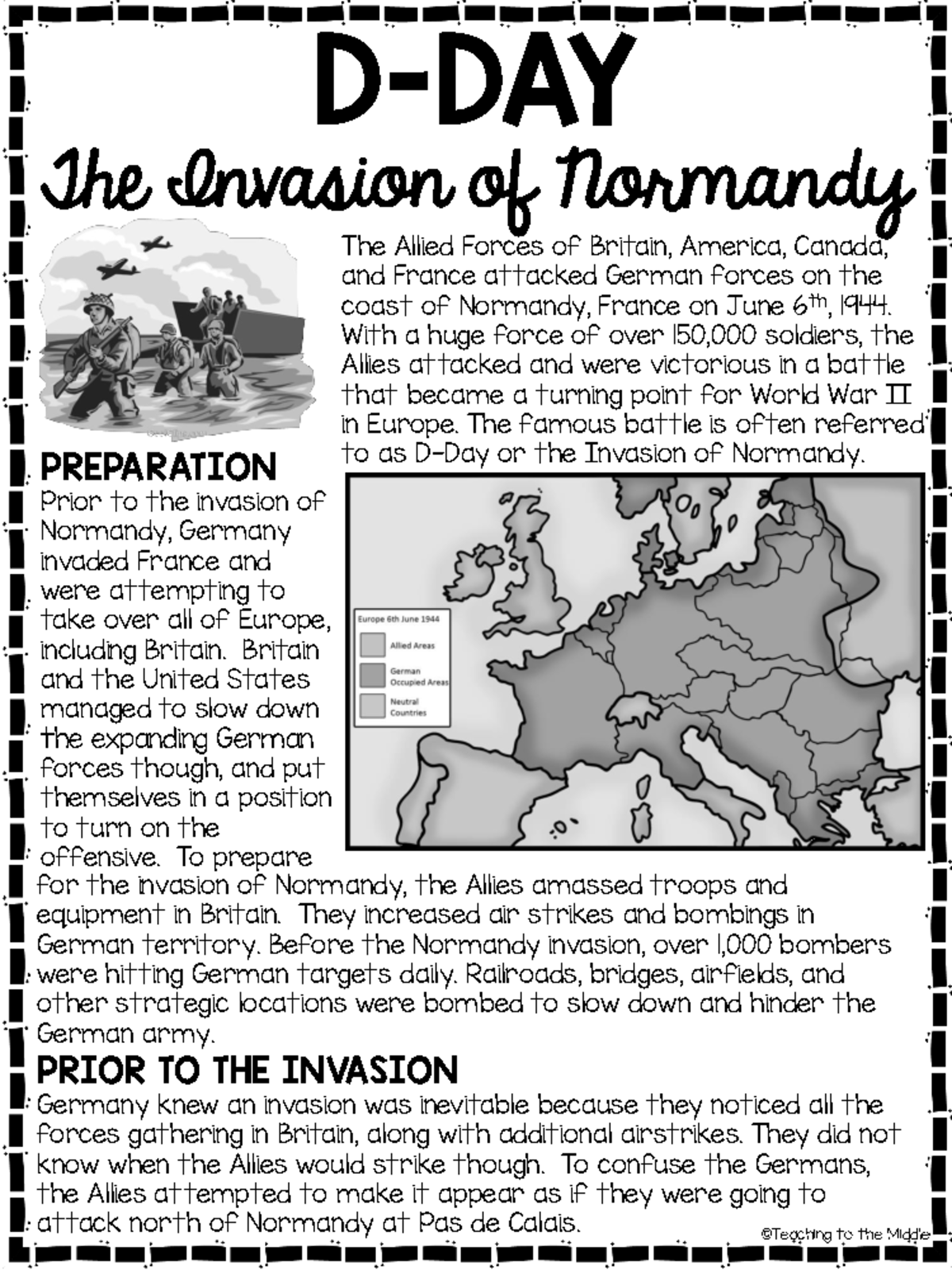 D-Day - knjblj befojbefkjbe - D-DAY The Invasion of Normandy The Allied ...