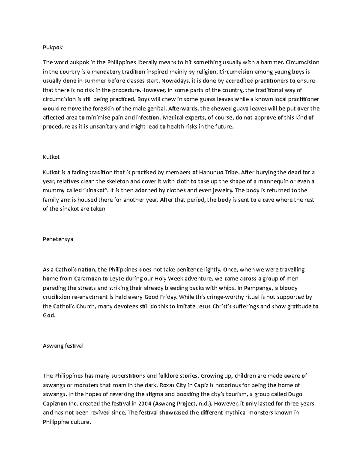 Pukpok-WPS Office - Pukpok is traditional - Pukpok The word pukpok in ...