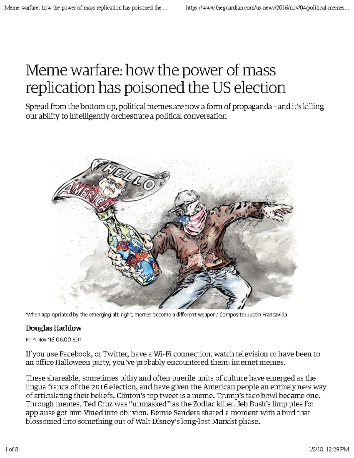 Meme Warfare - Class PDF - Meme warfare: how the power of mass ...