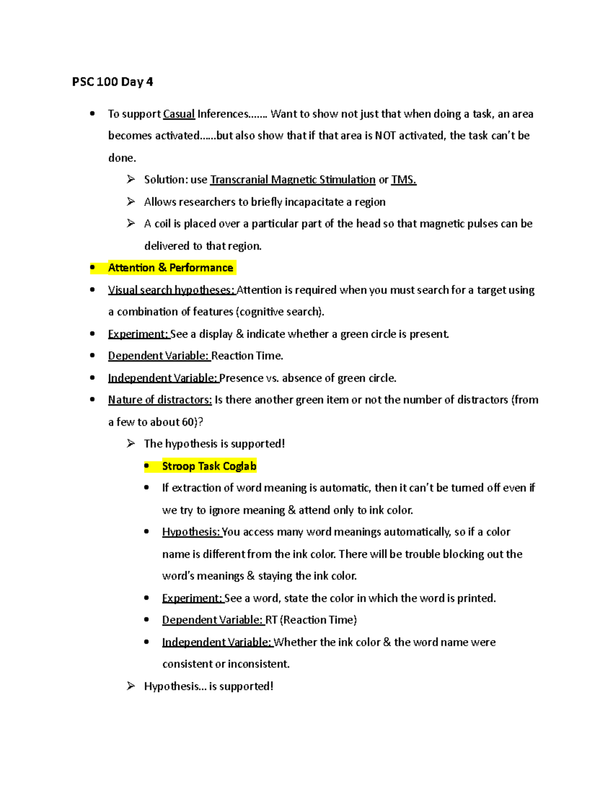 PSC DAY 4 - How labs work - PSC 100 Day 4 To support Casual Inferences ...