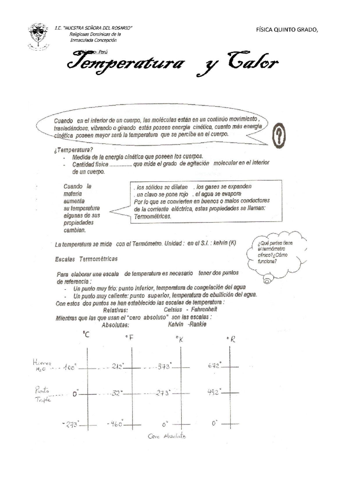 Temperatura y Calor - Termodinámica y Máquinas Térmicas - Studocu