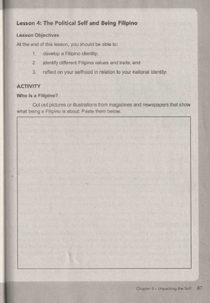 Chapter 2 Lesson 3 Understanding the Self - Studocu