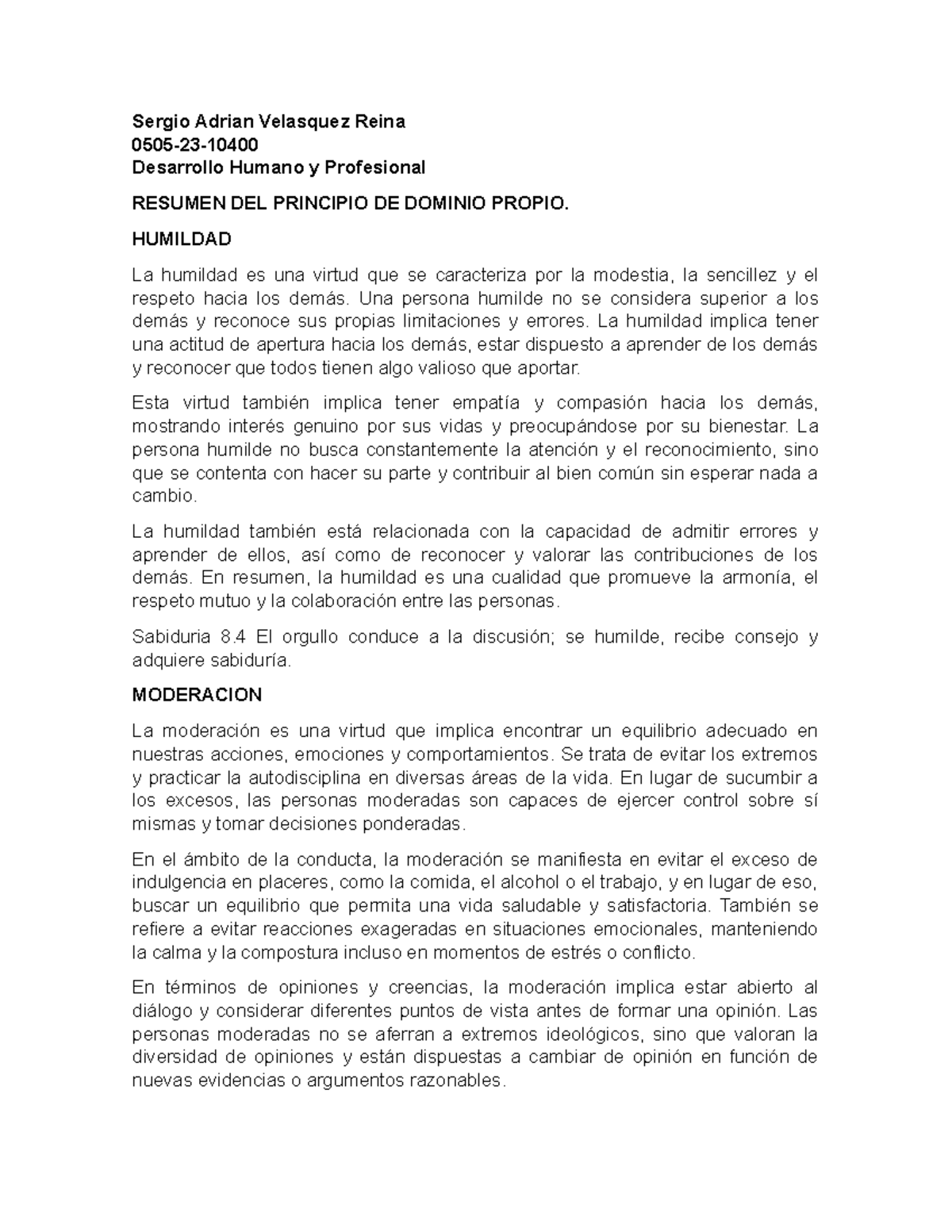 Resumen Principio DE Dominio Propio - Sergio Adrian Velasquez Reina ...