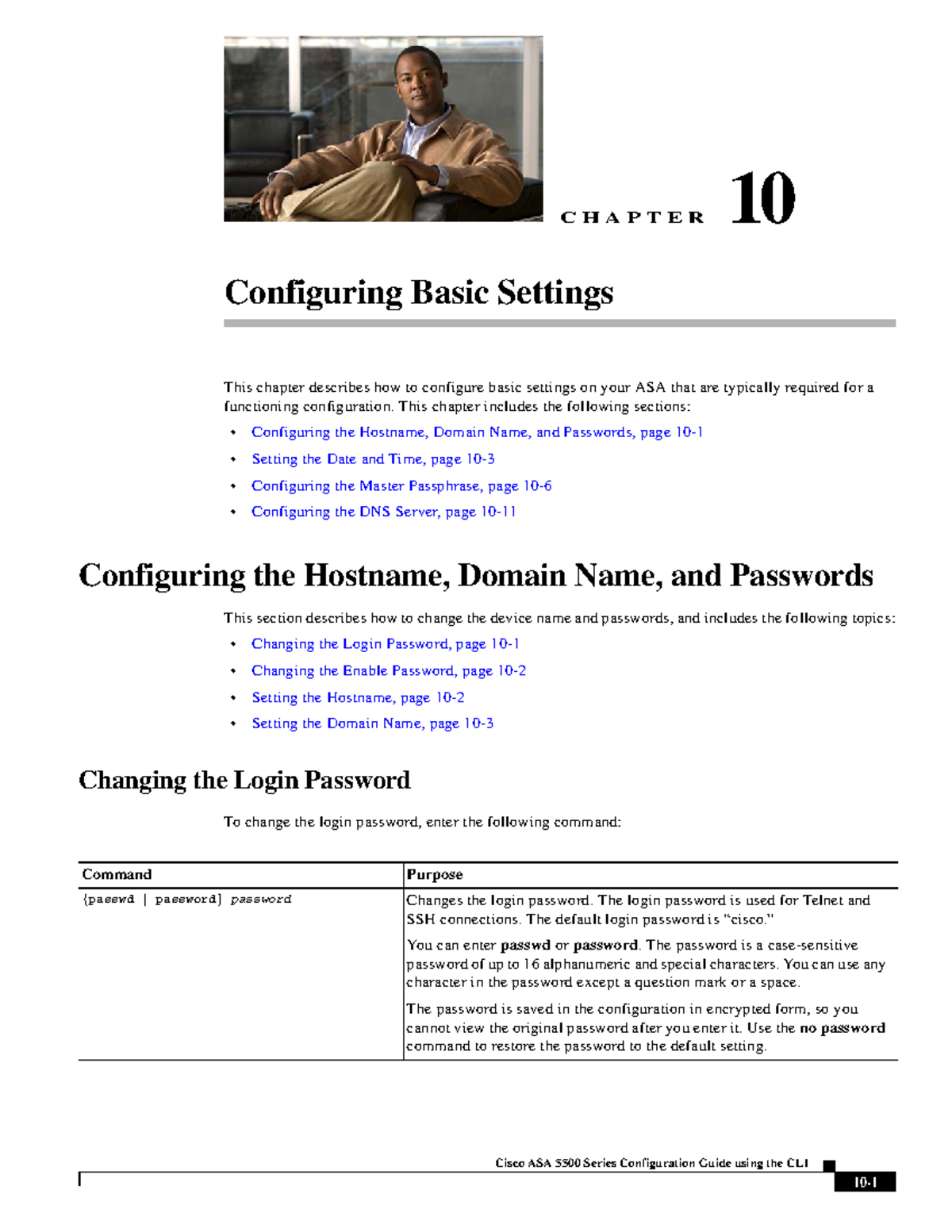 Basic hostname for CISCO Devices - ####### CHAPTER Cisco ASA 5500 ...