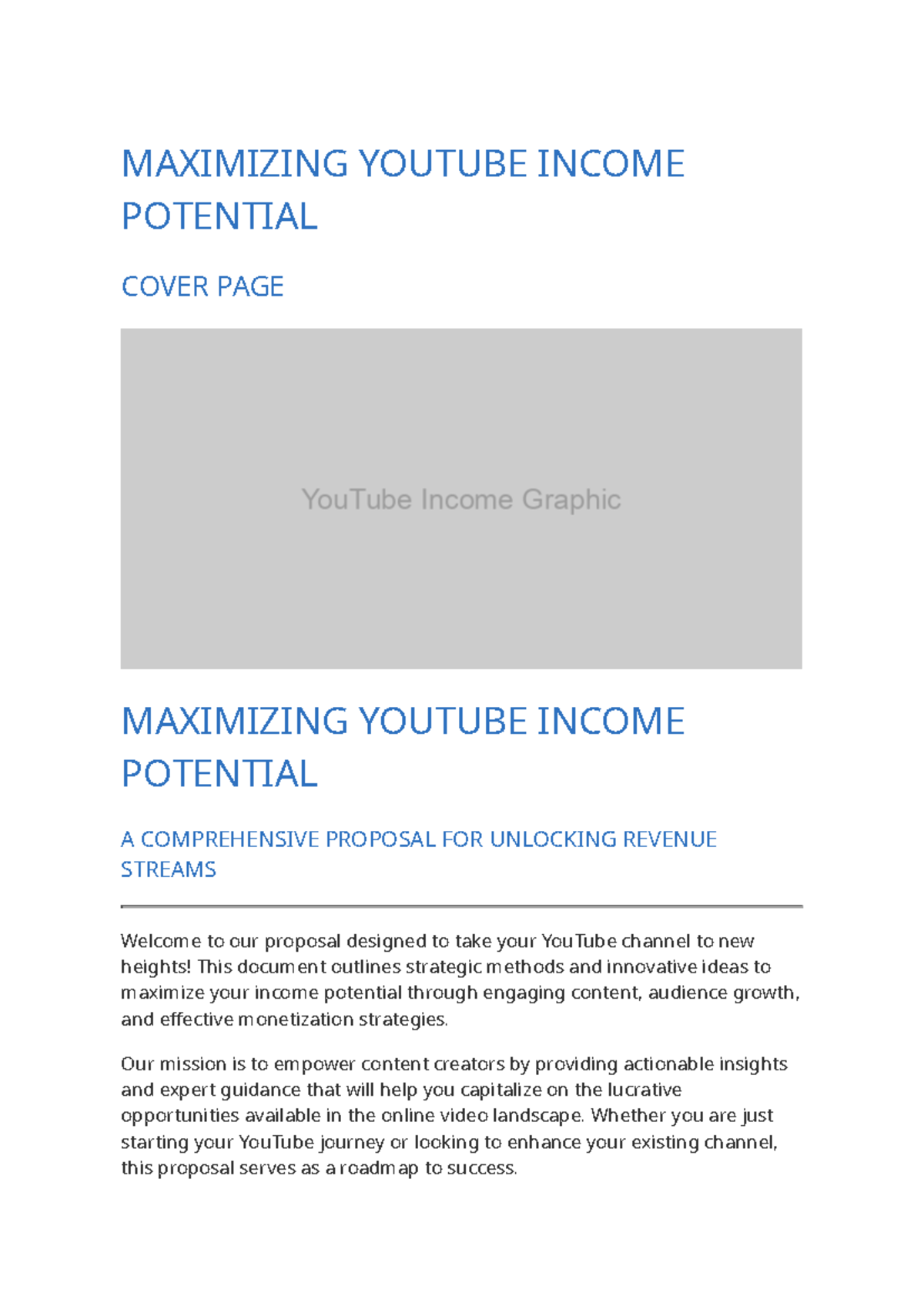 Maximizing You Tube Income Potential - MAXIMIZING YOUTUBE INCOME ...