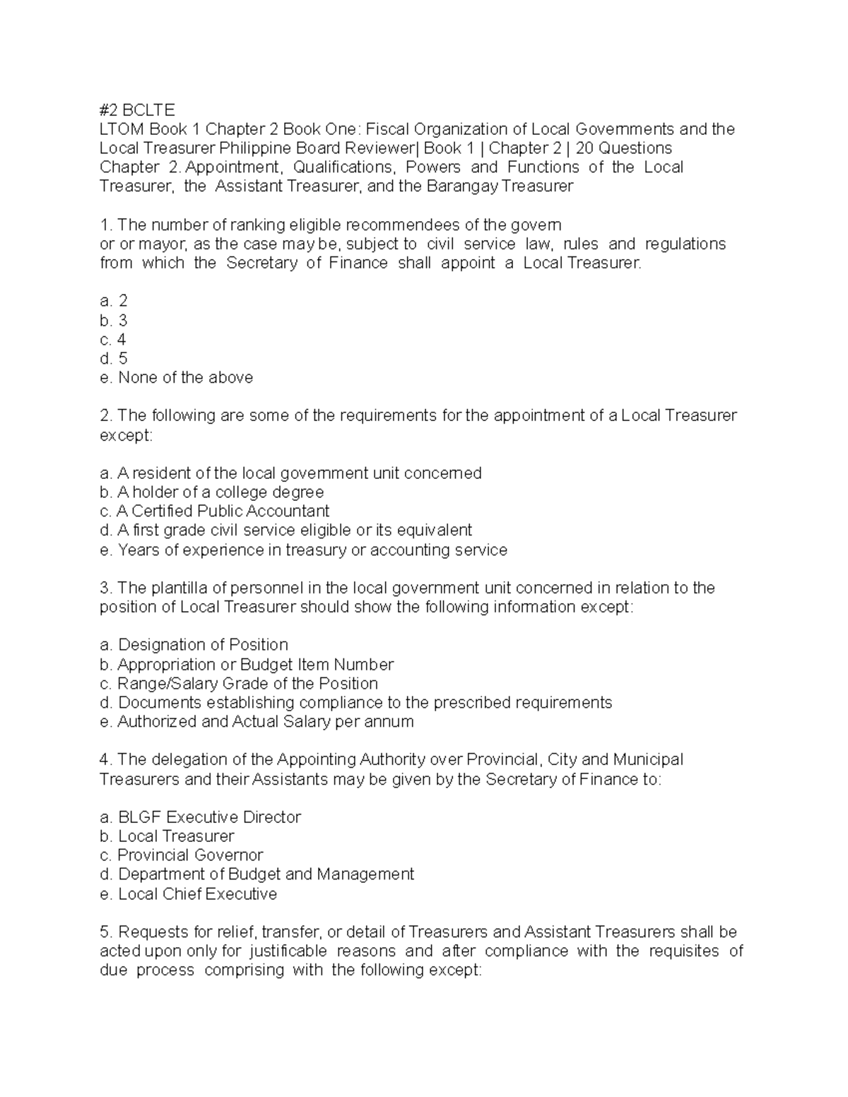 2 Bclte - #2 BCLTE LTOM Book 1 Chapter 2 Book One: Fiscal Organization ...