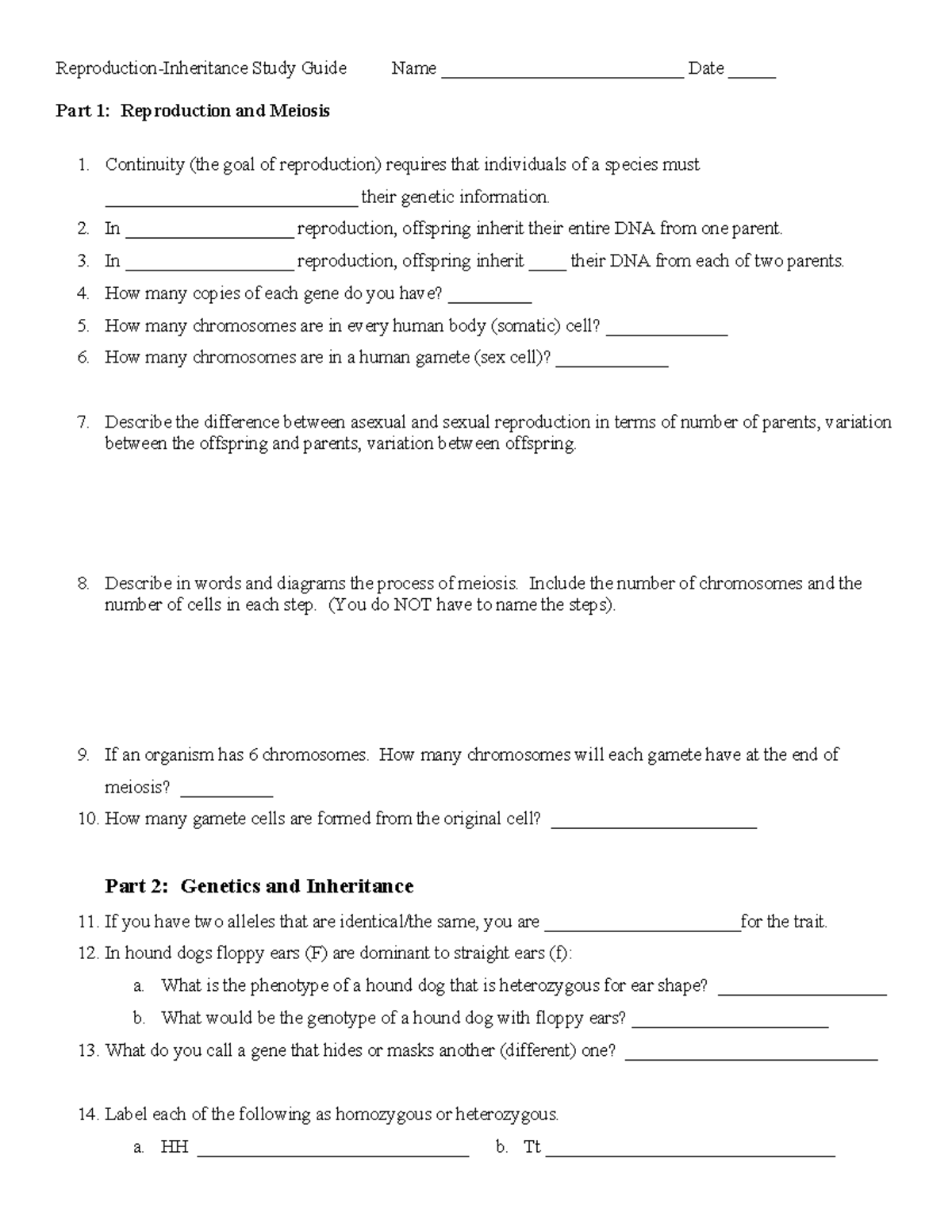 Bio4-reproductioninheritancestudyguide 2013-2014 - Reproduction ...