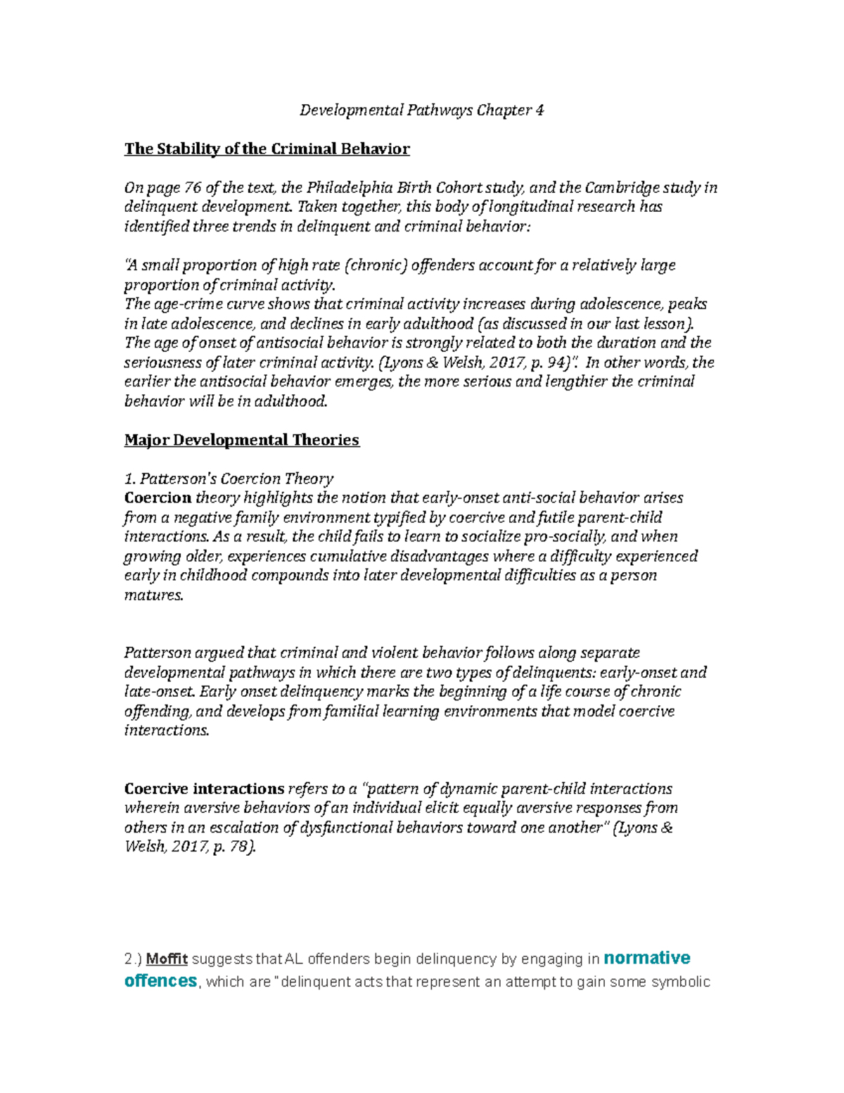 Developmental Pathways Chapter 4 - Taken together, this body of ...