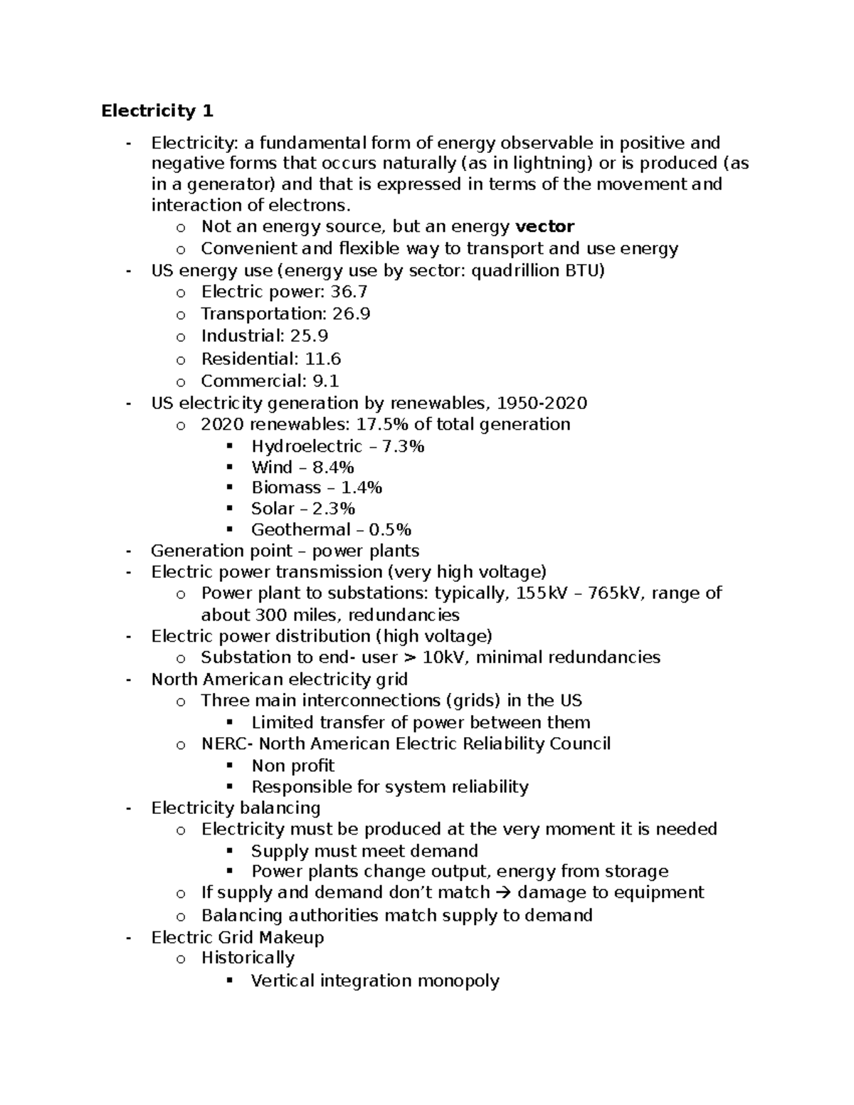 Electricity 1 - Lecture notes from Energy and Environment given by ...