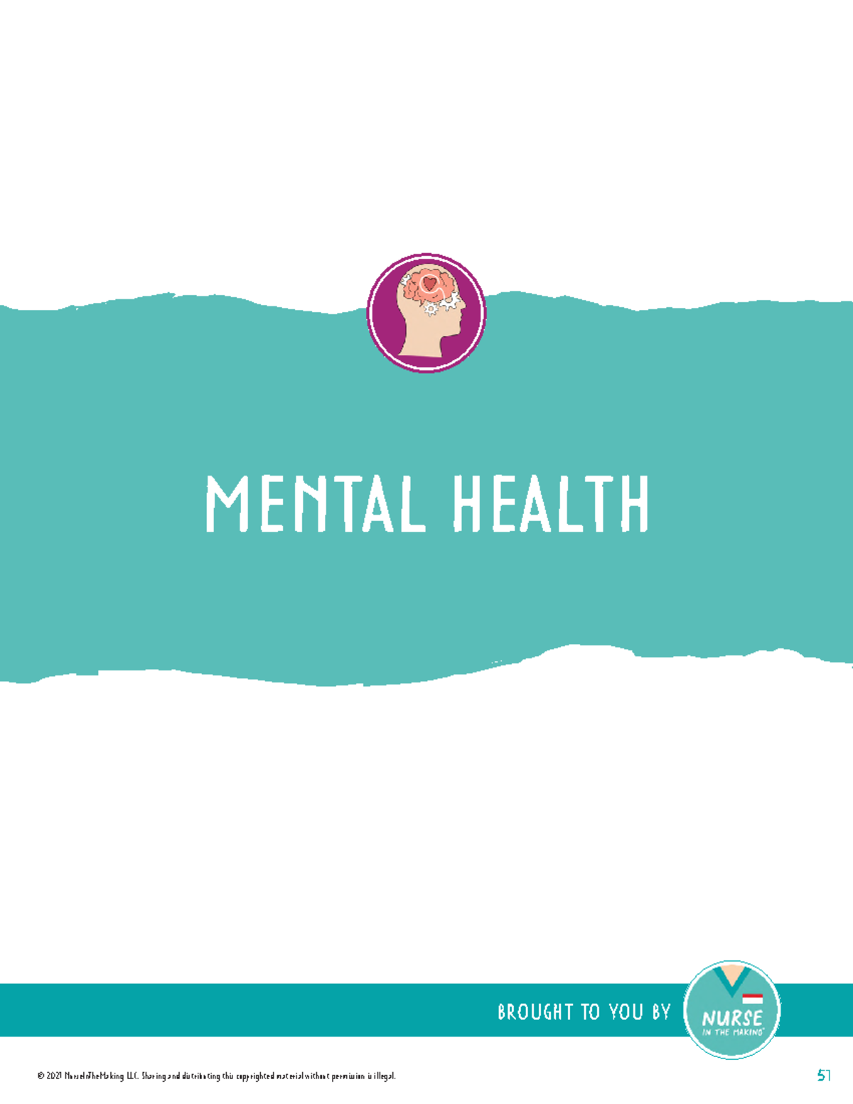 Mental Health Study Guide - BROUGHT TO YOU BY MENTAL HEALTH THERAPEUTIC ...