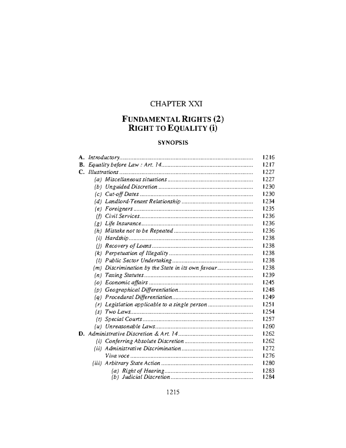 22 Page 1215 1292 - Read - CHAPTER XXI F UNDAMENTAL RIGHTS (2) RIGHT TO ...