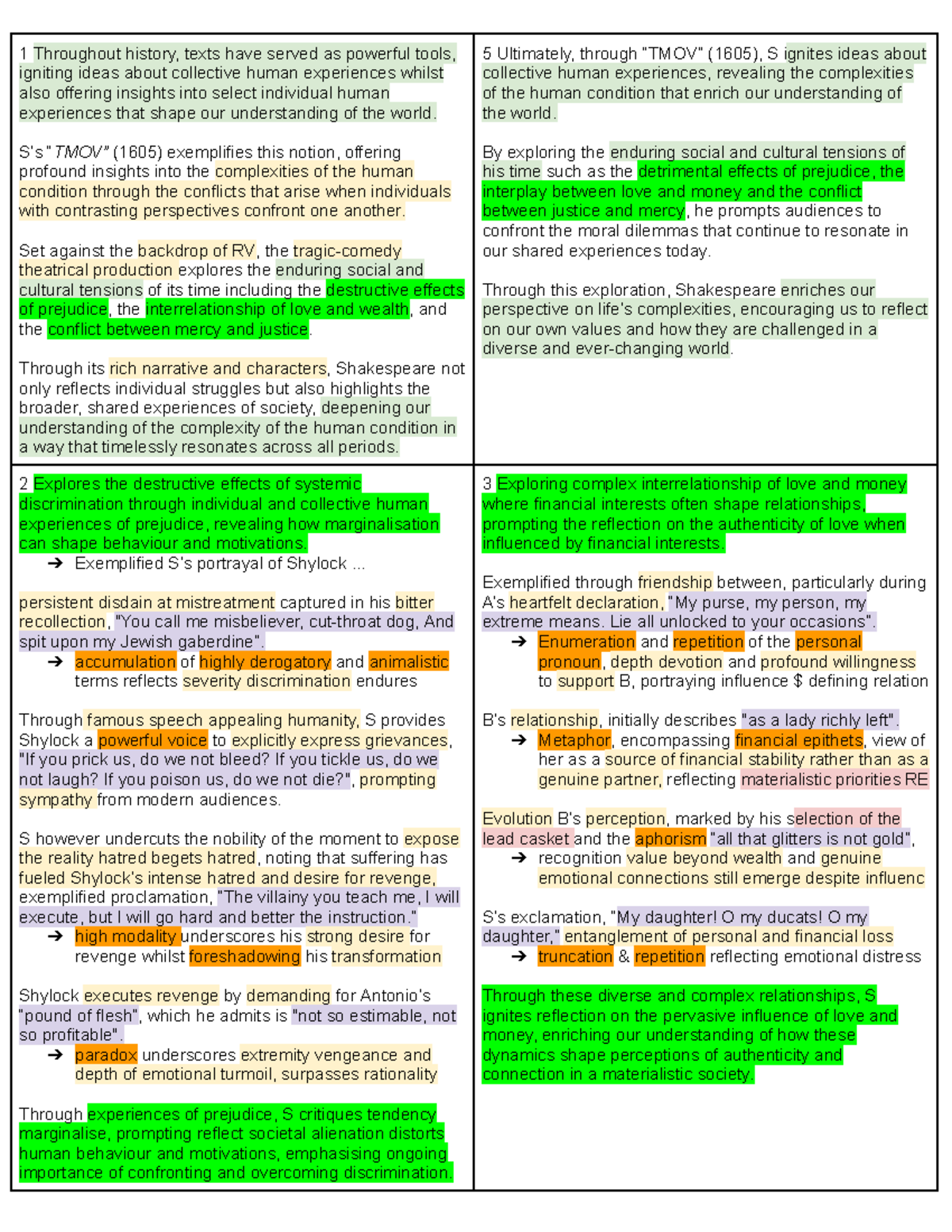 Hsc eng palm cards - 1 Throughout history, texts have served as ...