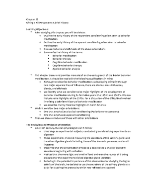 Behavior modification notes 5 - Chapter 21 Directed Behavioral ...