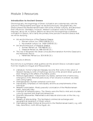 Art 1001 Notes Module 1 - Module 1: Definitions of Art, Materials ...