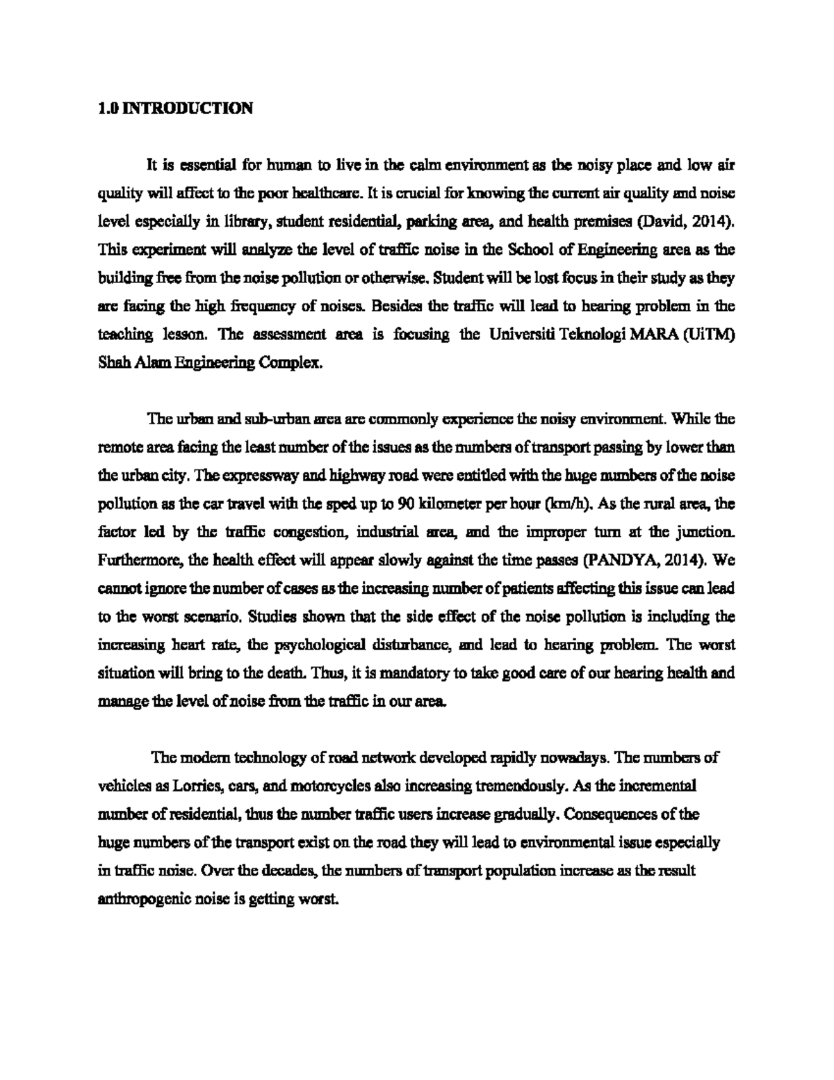 ECW568 LAB Report ON Noise Level Version 2 - Environmental Engineering ...