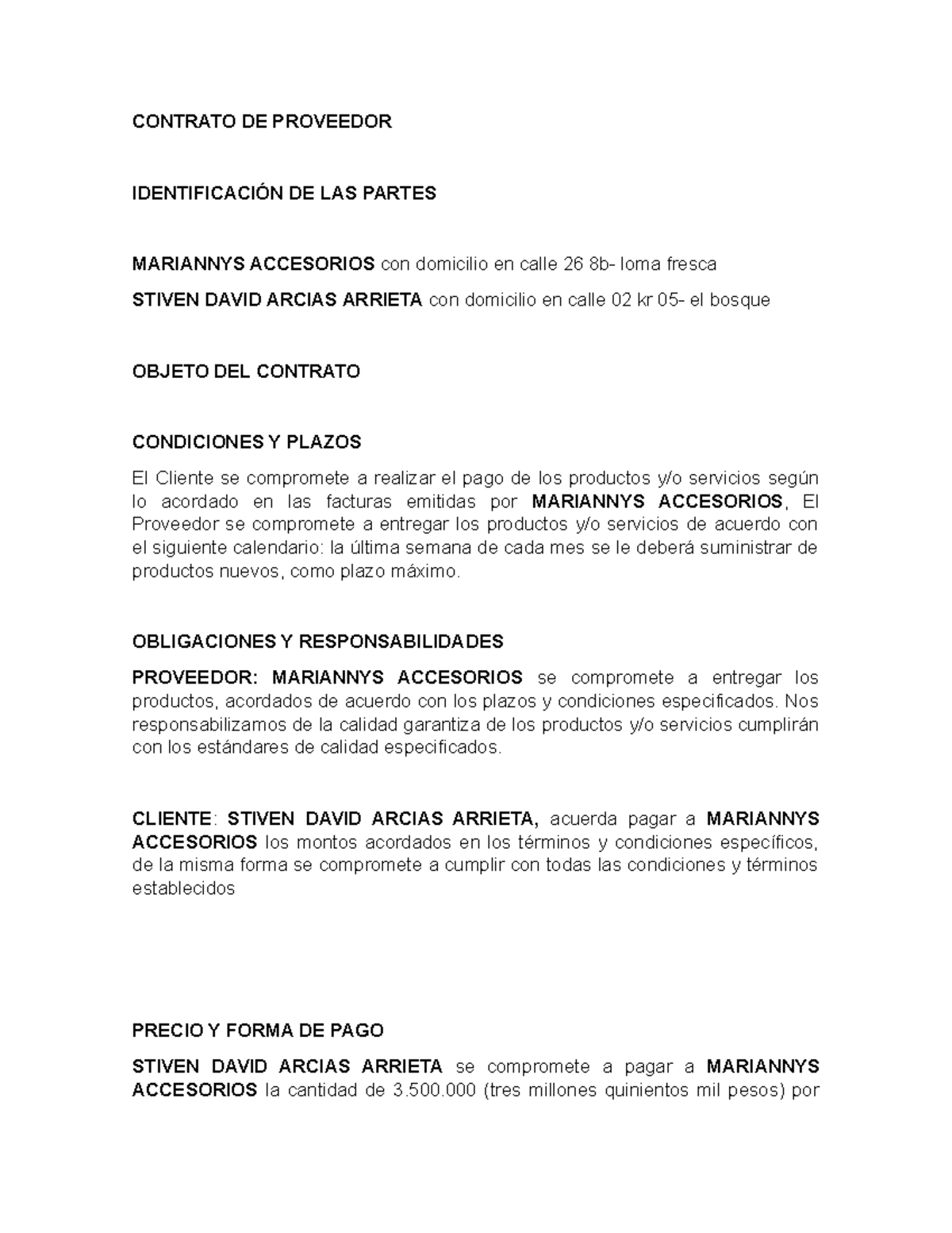 Contrato DE Proveedor opaaaaaaaaaaaaaaaaaaaaaaaaaaaaaaaaaaaaa ...