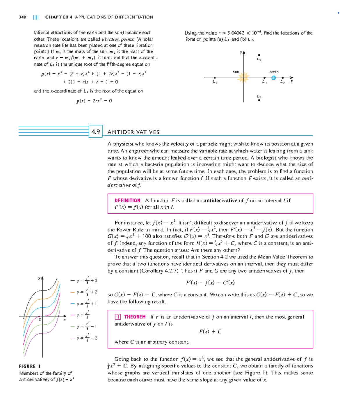 Math ch 4-9 - math work - ANTIDERIVATIVES A physicist who knows the ...