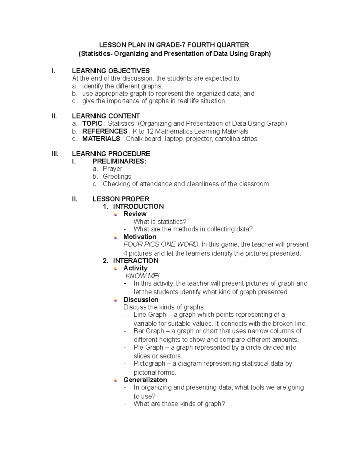 3-is-lesson-plan compress - LESSON PLAN IN GRADE-7 FOURTH QUARTER ...