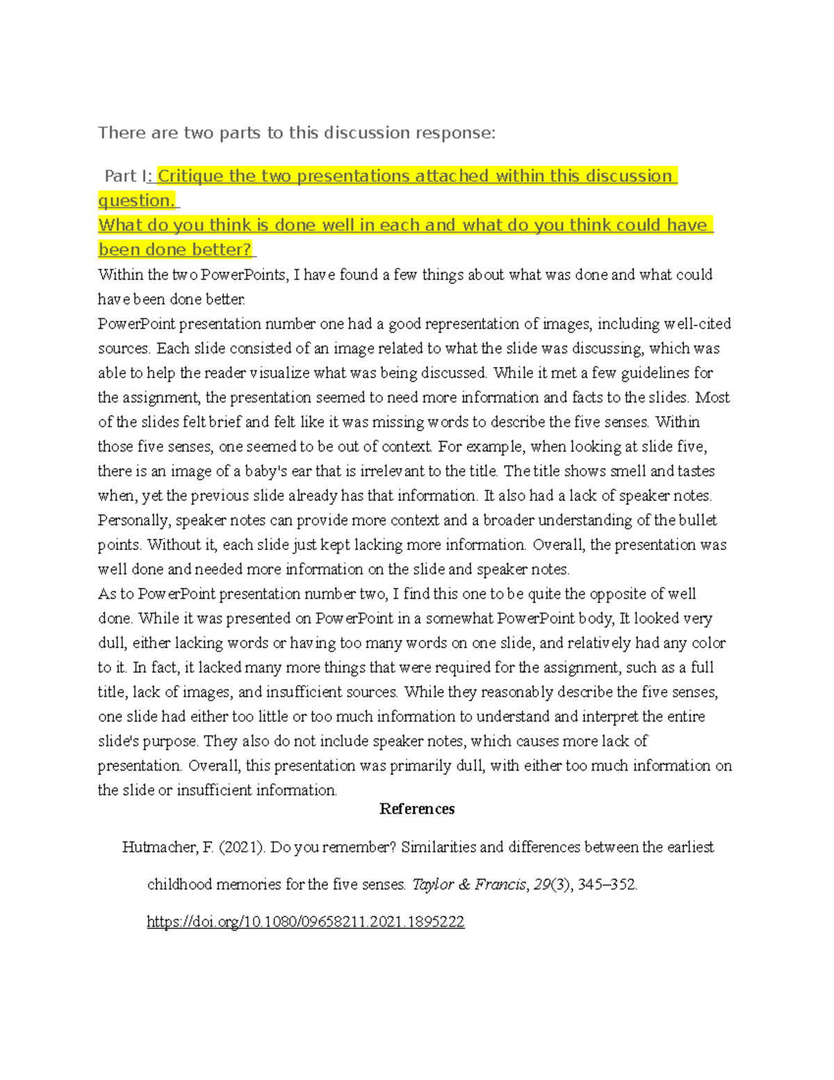 PHI-105 Topic 2 Dq 2 - There are two parts to this discussion response ...