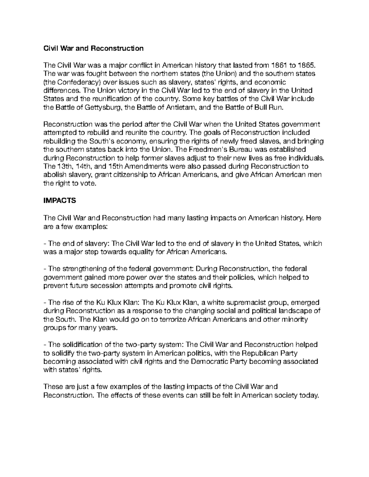 AP US History Notes - This report was about Slavery in North America ...