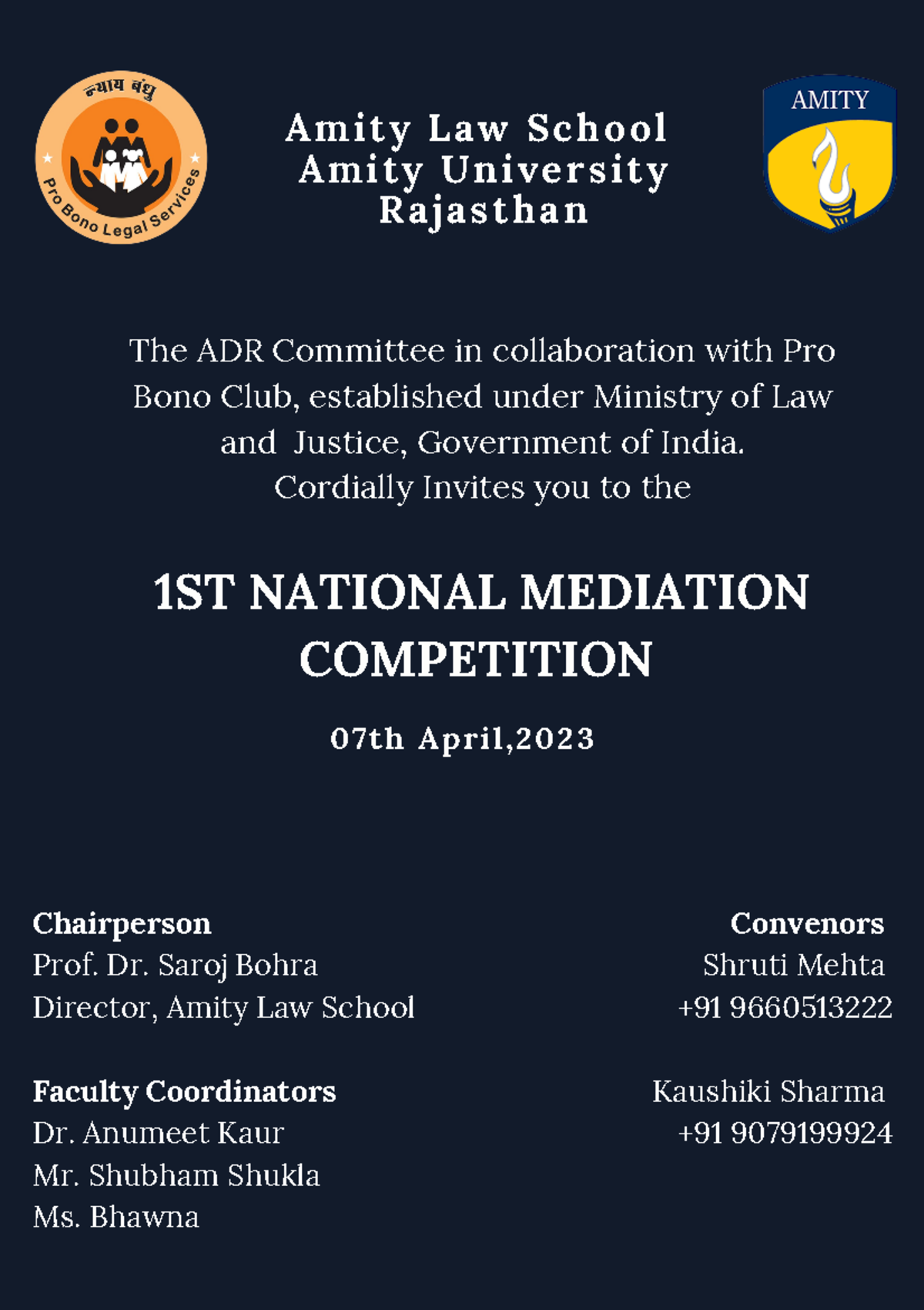 Mediation rulebook (10) - 1ST NATIONAL MEDIATION COMPETITION A m i t y ...