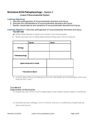 Lesson 5 Neurologic System - Revised 01/12/2023 Lesson 5: Neurologic ...