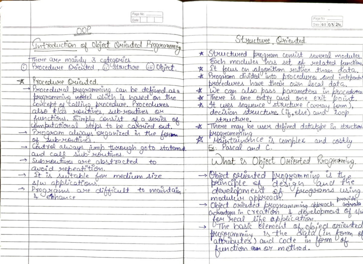 Unit 1and Unit 2 Notes Oosd Notes Unit 1and Unit 2 Notes B 3rd Year