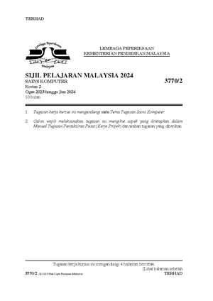 Science FORM 3 Folio CH9 - SCIENCE FORM 3 FOLIO CHAPTER 9 SPACE WEATHER ...