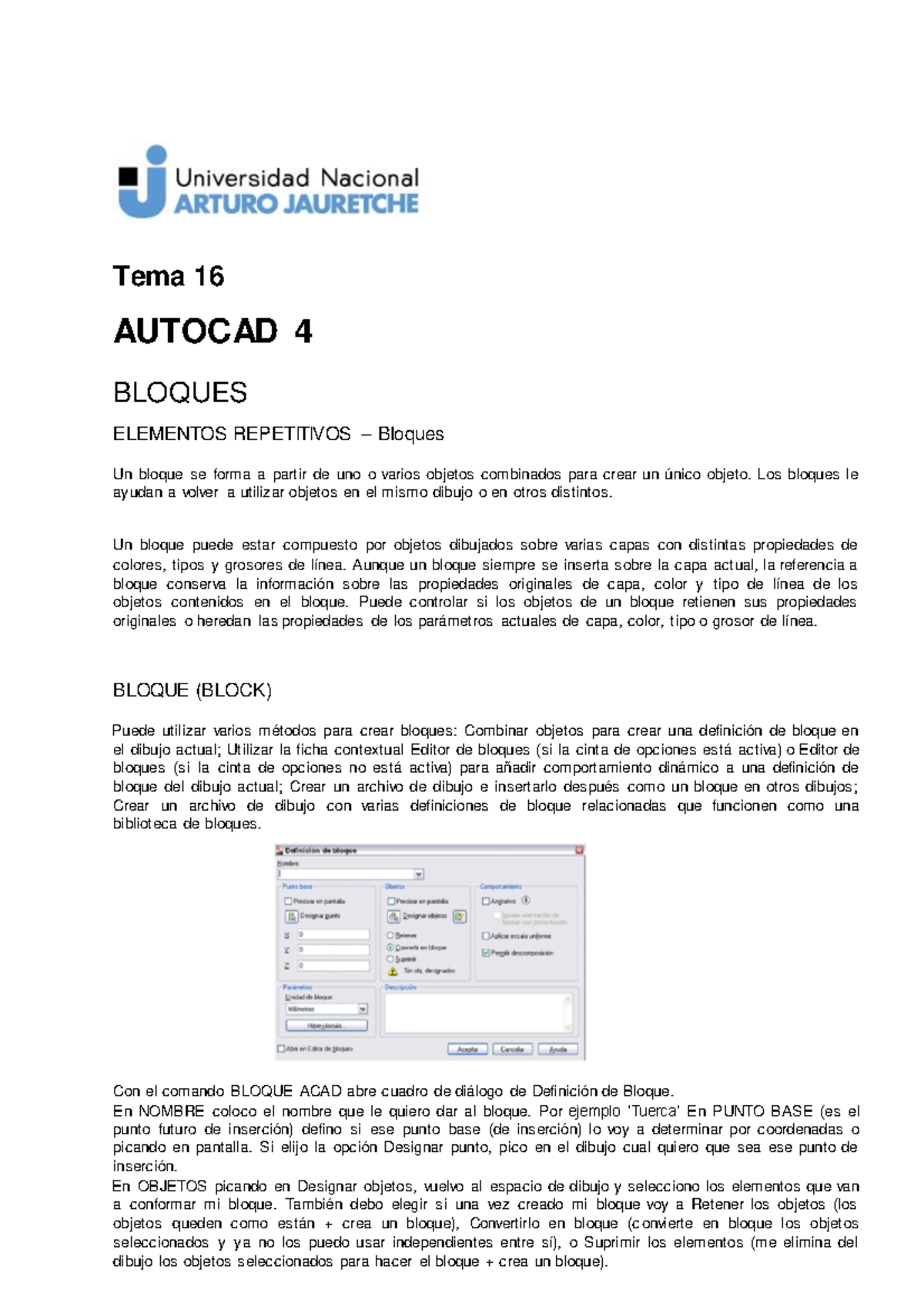Autocad 4- Bloques - No le prestes atención, las clases son lo más ...