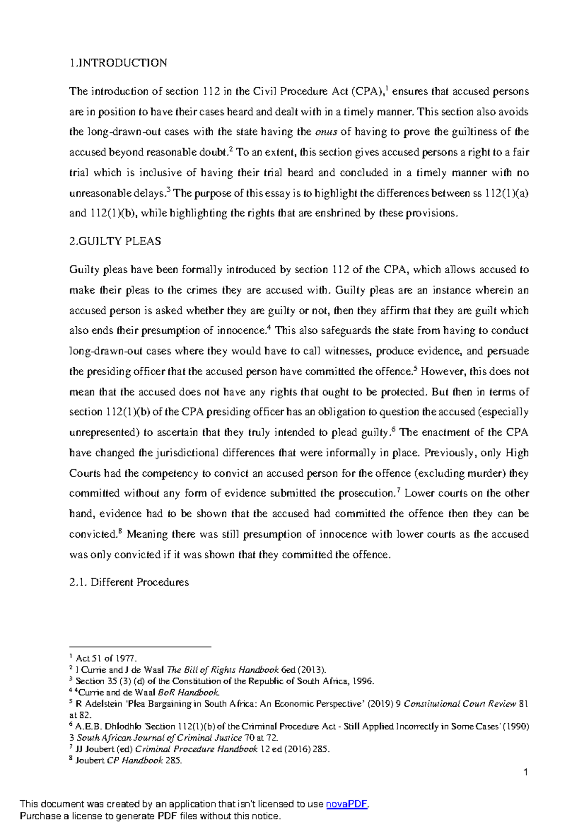 MAIN Essay-FOL - Assignment - 1 1 The introduction of section 112 in ...