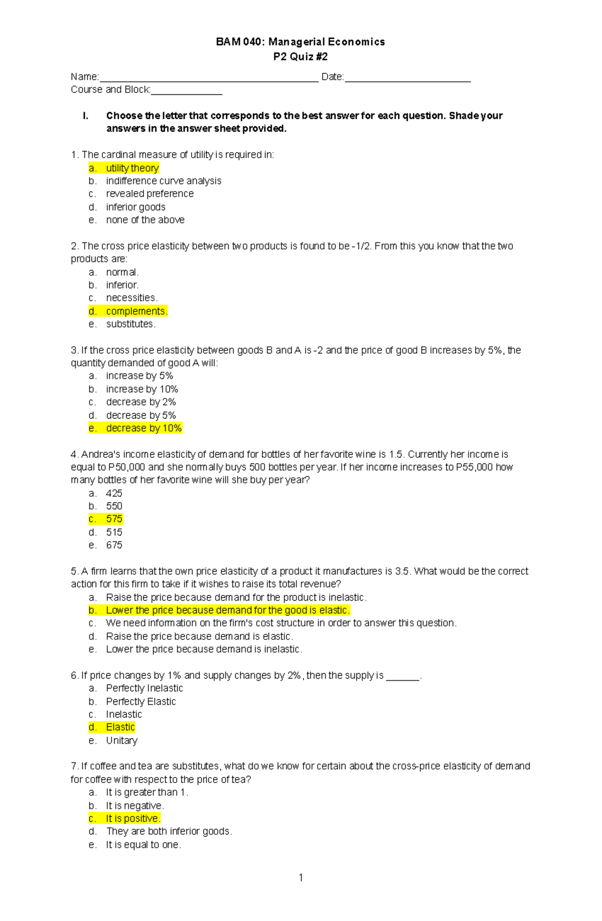 BAM-040-P2-QUIZ-2-1 - P2 Quiz Name ...