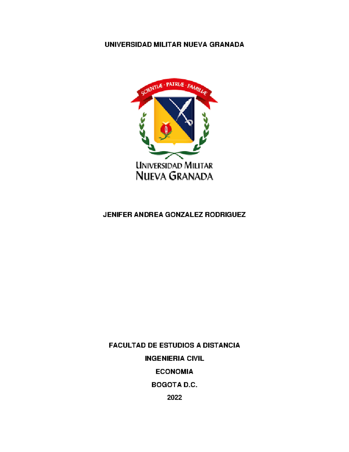 Texto TIPO Comentario - UNIVERSIDAD MILITAR NUEVA GRANADA JENIFER ...
