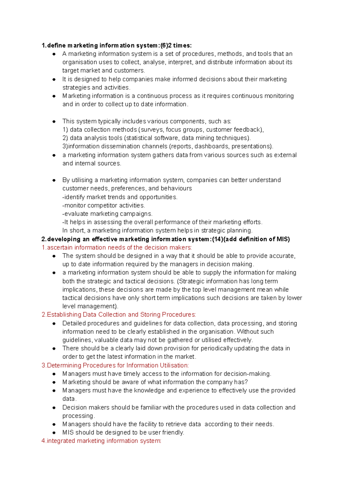 MCO-06 unit-3 (market information and research) - 1 marketing ...