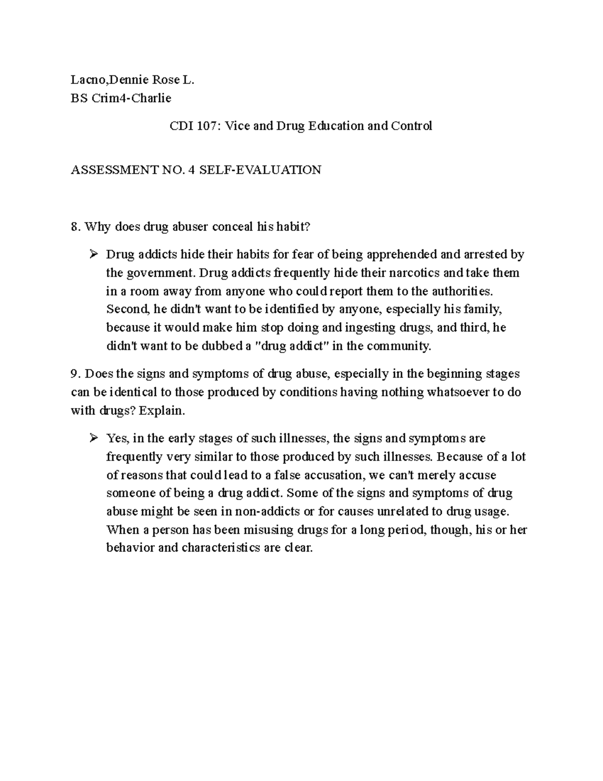 Lacno.Asessment No.4 CDI 107 - Lacno,Dennie Rose L. BS Crim4-Charlie ...