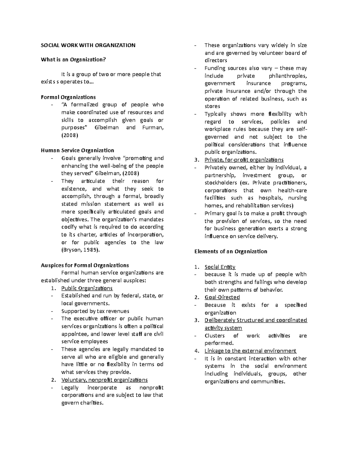 Social WORK WITH Organization - SOCIAL WORK WITH ORGANIZATION What is ...