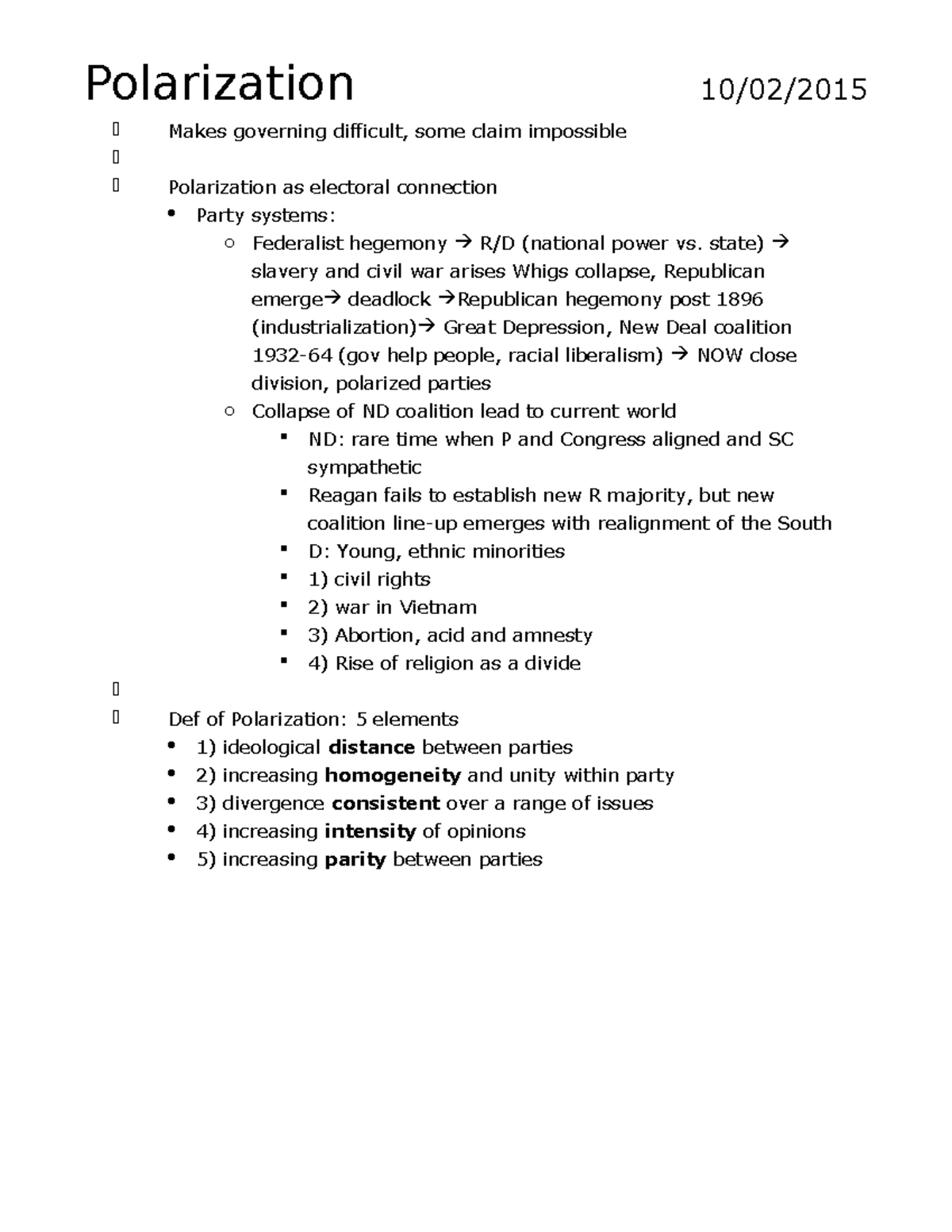 Polarization 10 notes - Professor Jack Citrin - Polarization 10/02 ...