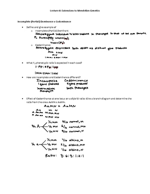 Epistasis Worksheet - Problem Session Participation Name: Problem ...