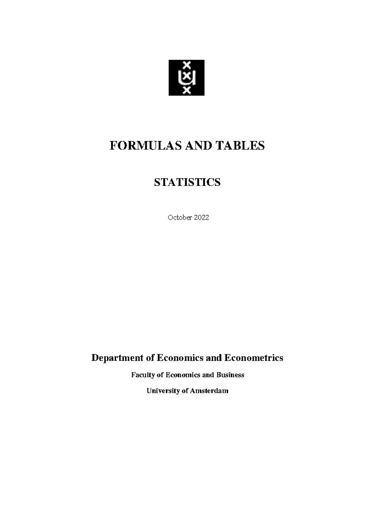 Stat1+Formulas+and+Tables+for+Statistics - FORMULAS AND TABLES ...