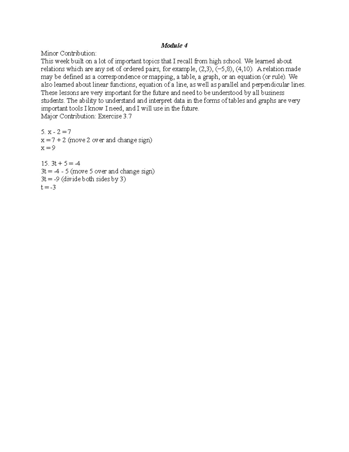 Module 4 - We were asked to provide our take on the course - Module 4 ...