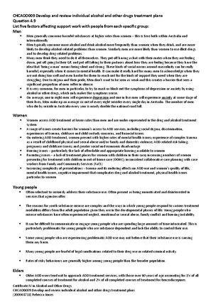 Question 5.5 Explain the following AOD treatment interventions^J their ...