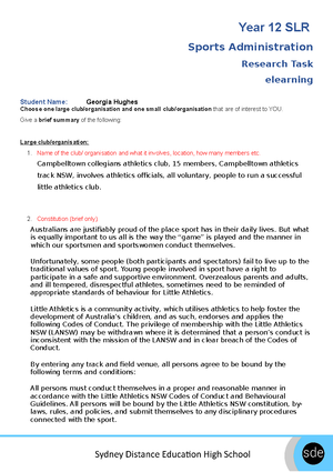 SLR TASK 3 SA - BAND 6 RESOURCE - Sydney Distance Education High School ...