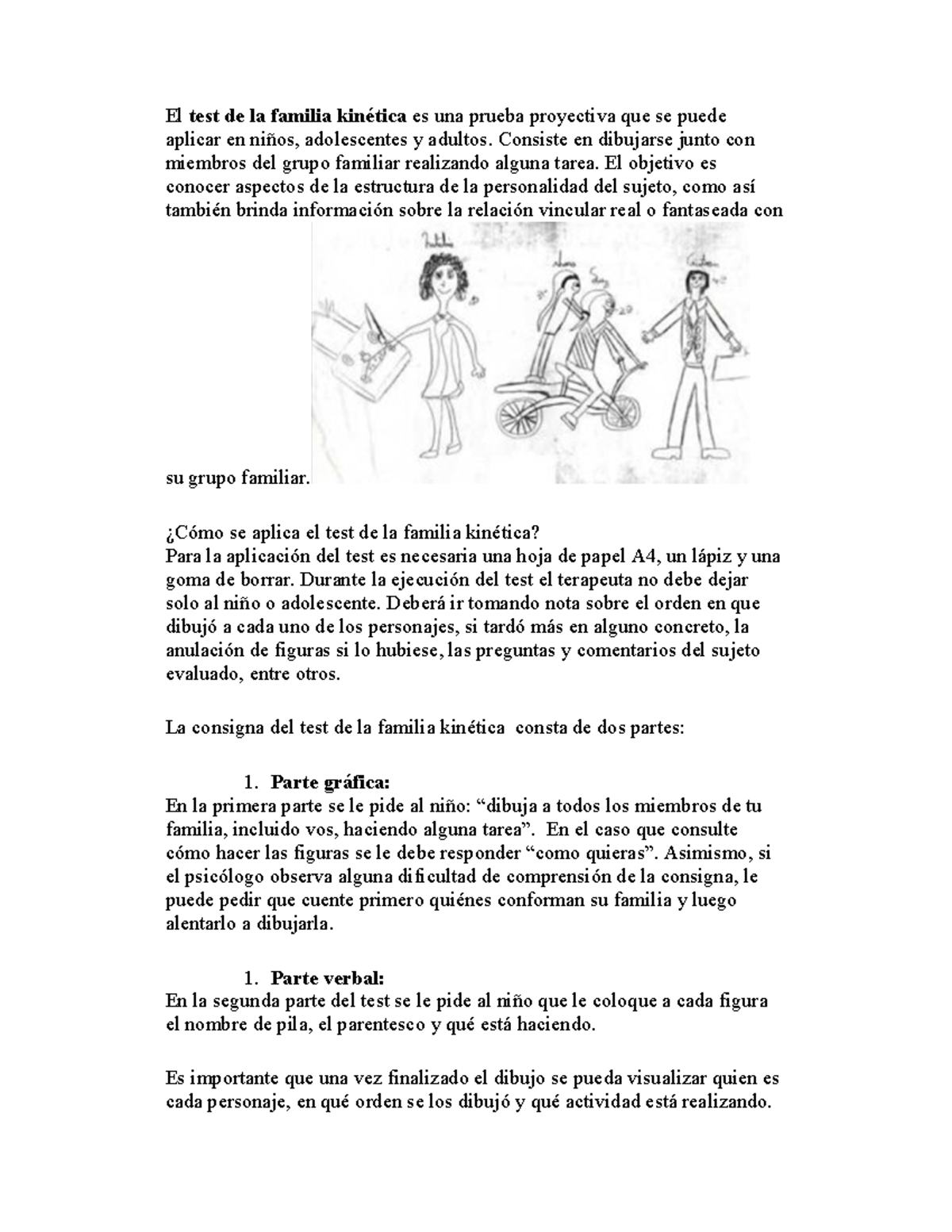 Test de la familia Kinetica - El test de la familia kinética es una ...